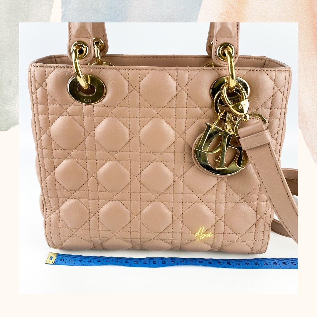 Christian Dior Lady Dior Medium Blush Cannage Lambskin, Luxury, Bags ...