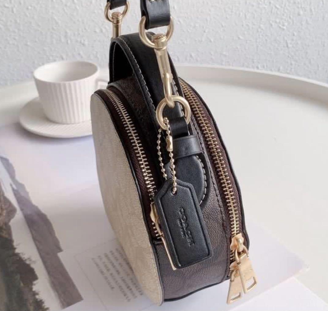 Coach Signature Round Canteen Bag, Women's Fashion, Bags & Wallets ...