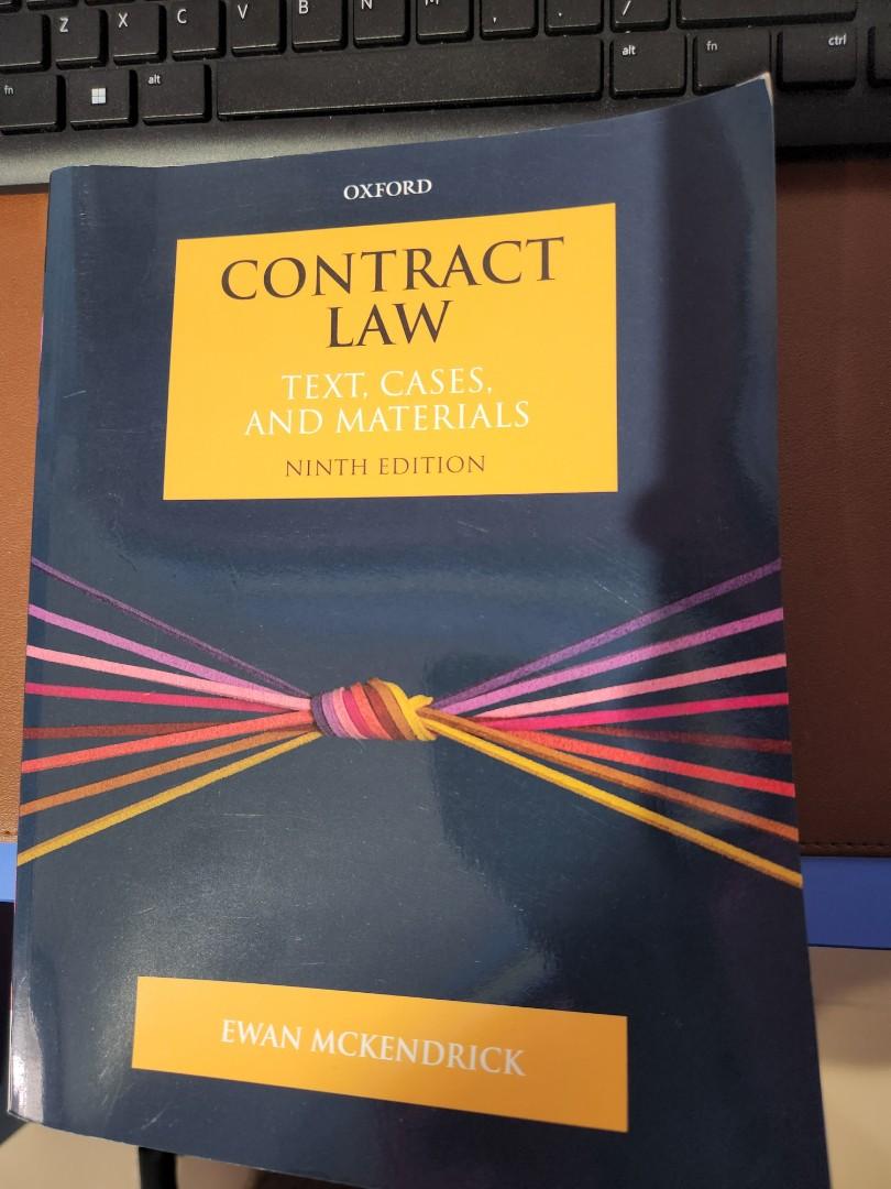 Contract Law Ewan McKendrick 9th Edition, Hobbies & Toys, Books ...