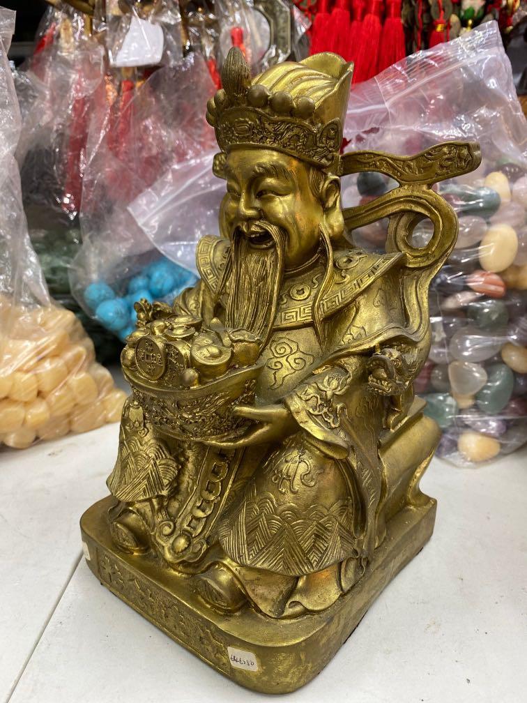 Copper God of Fortune 铜财神爷, Furniture & Home Living, Home Decor, Other ...