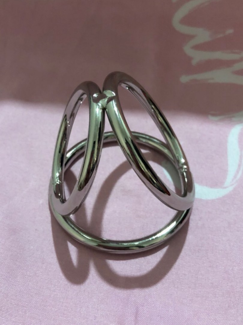 C-Ring for Men Stainless Steel 3 Loop, Men's Fashion, Bottoms, Swim ...