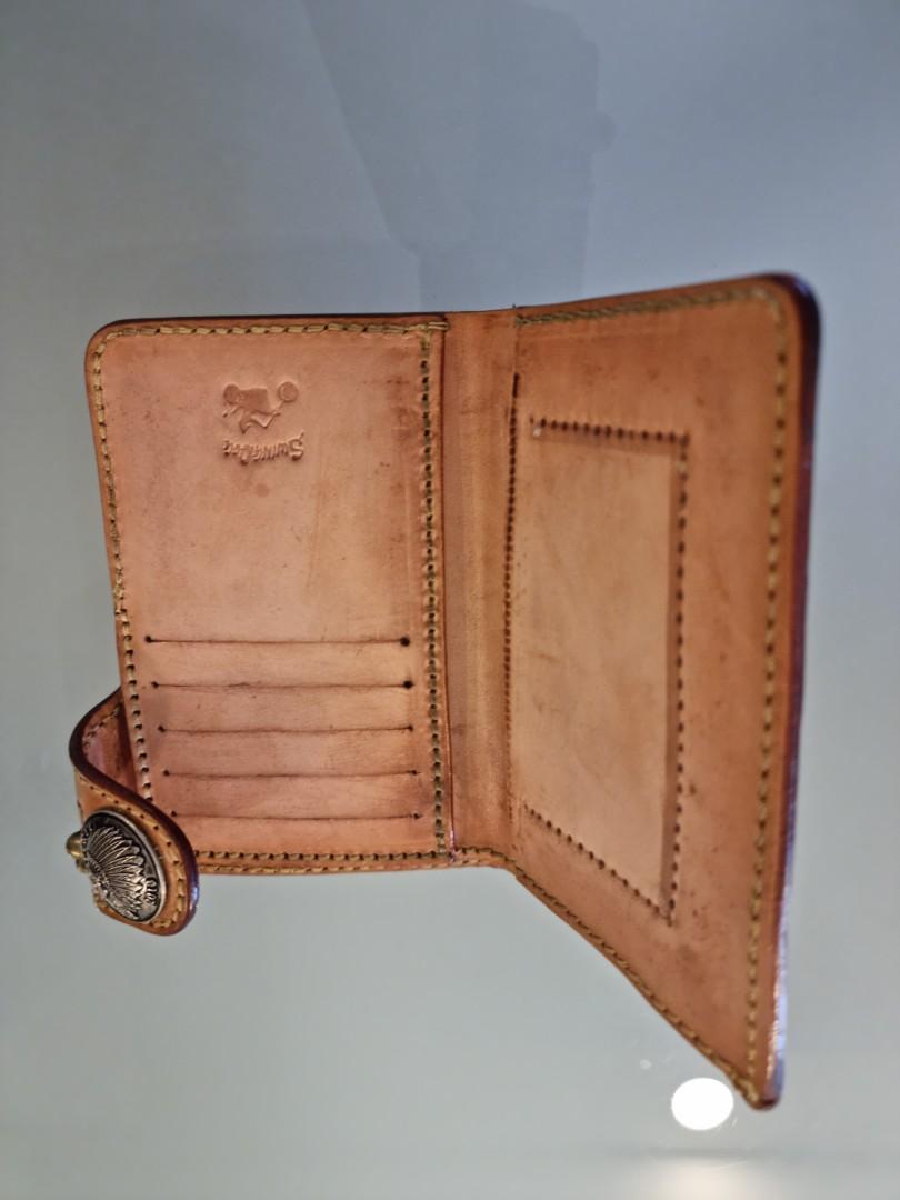 Custom Leather Biker Wallet, Motorcycles, Motorcycle Apparel on Carousell