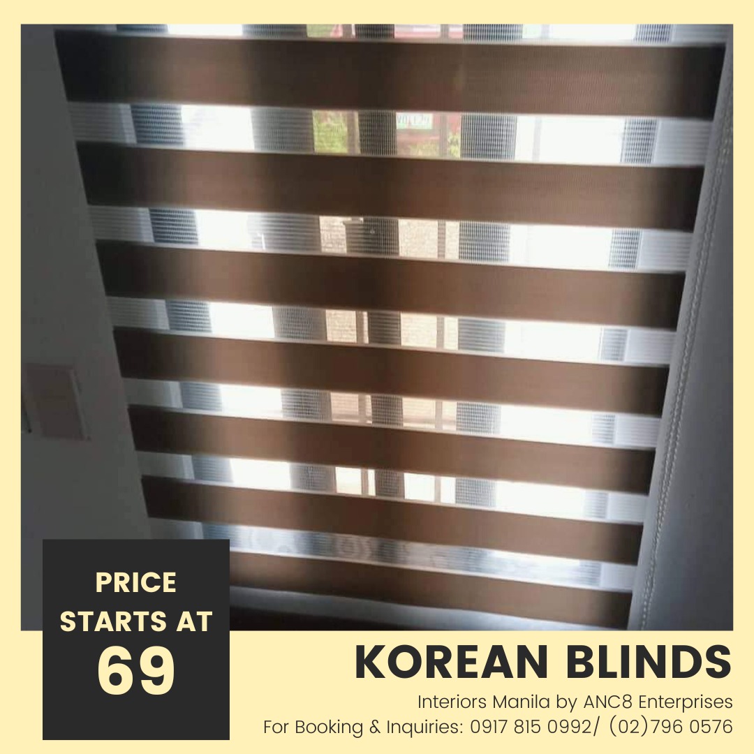 Customized Korean Window Blinds, Furniture & Home Living, Home Decor ...