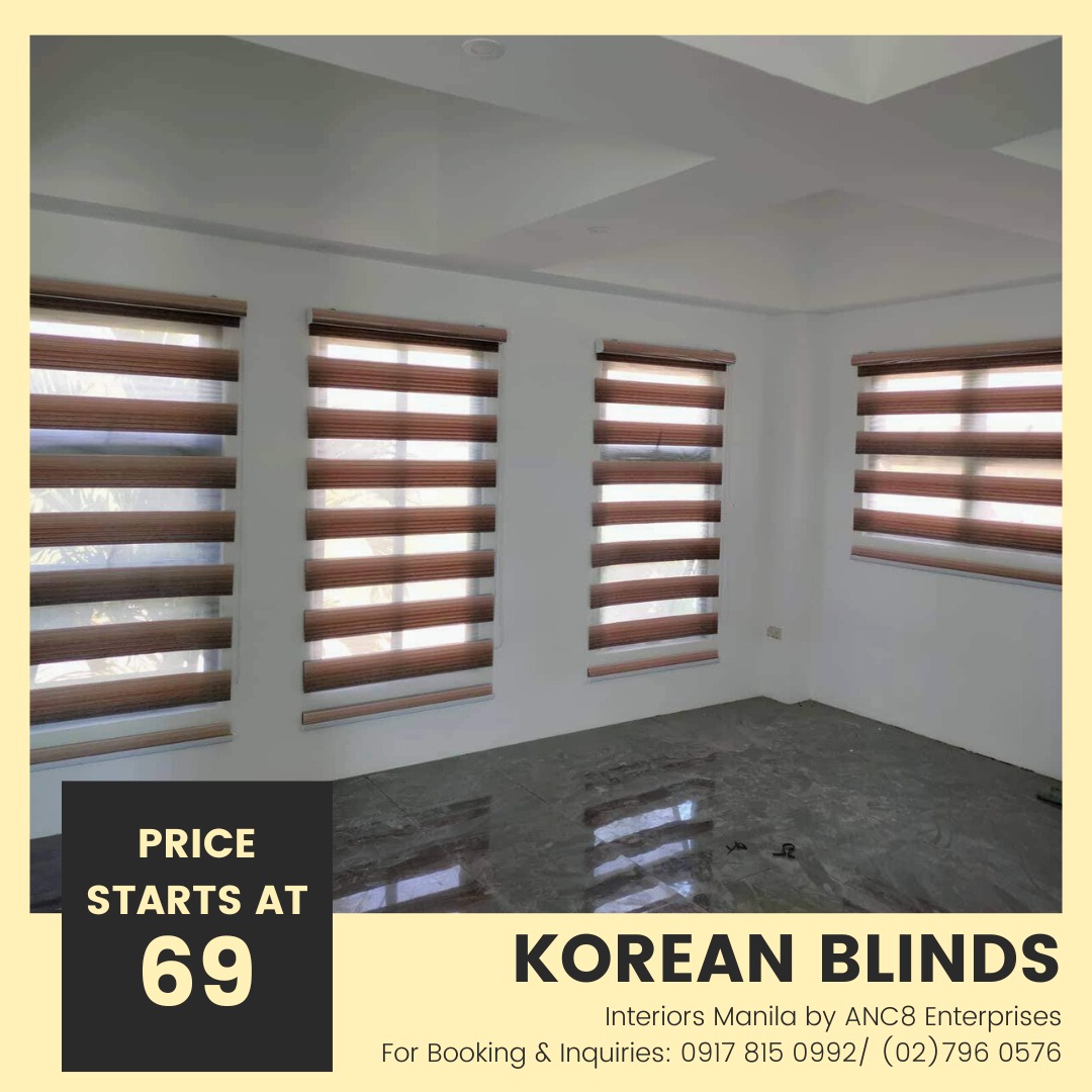 Customized Korean Window Blinds, Furniture & Home Living, Home Decor ...