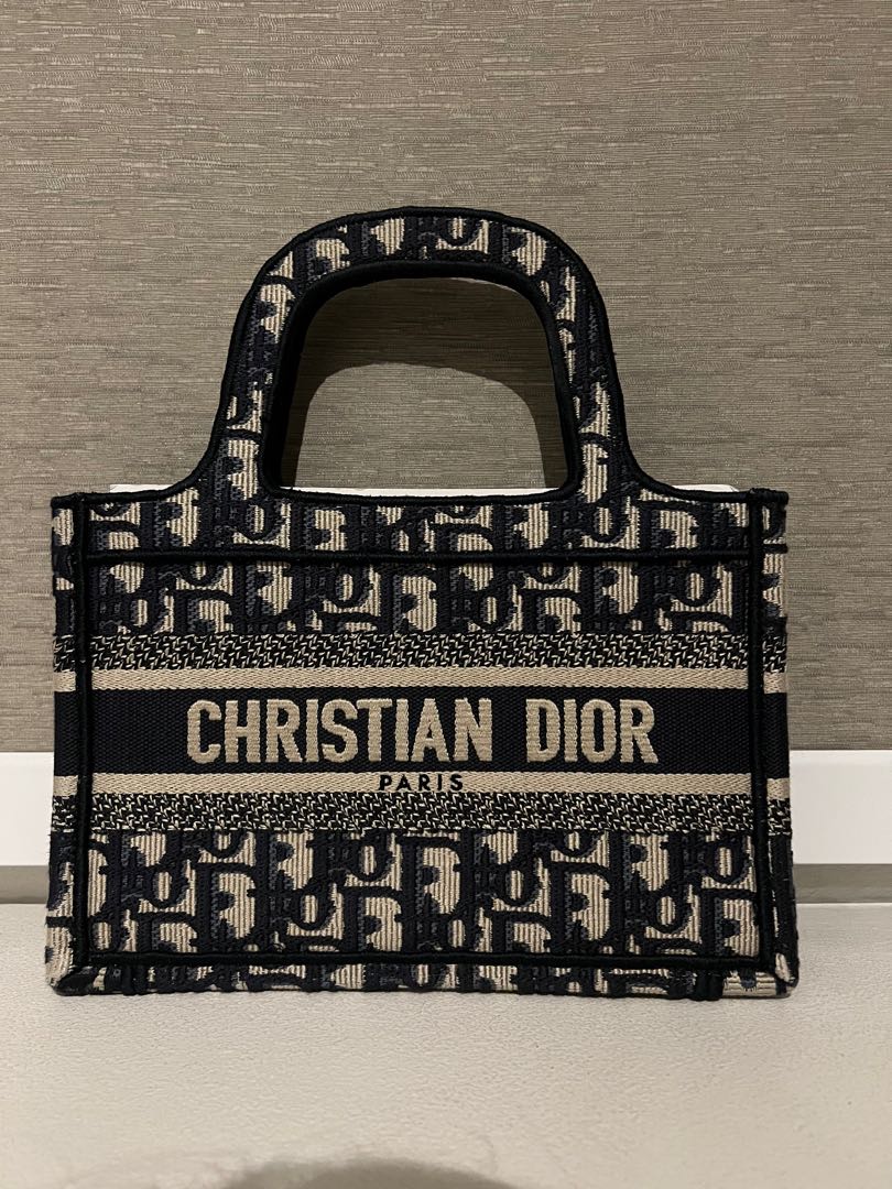Dior Mini Book Tote, Luxury, Bags & Wallets on Carousell