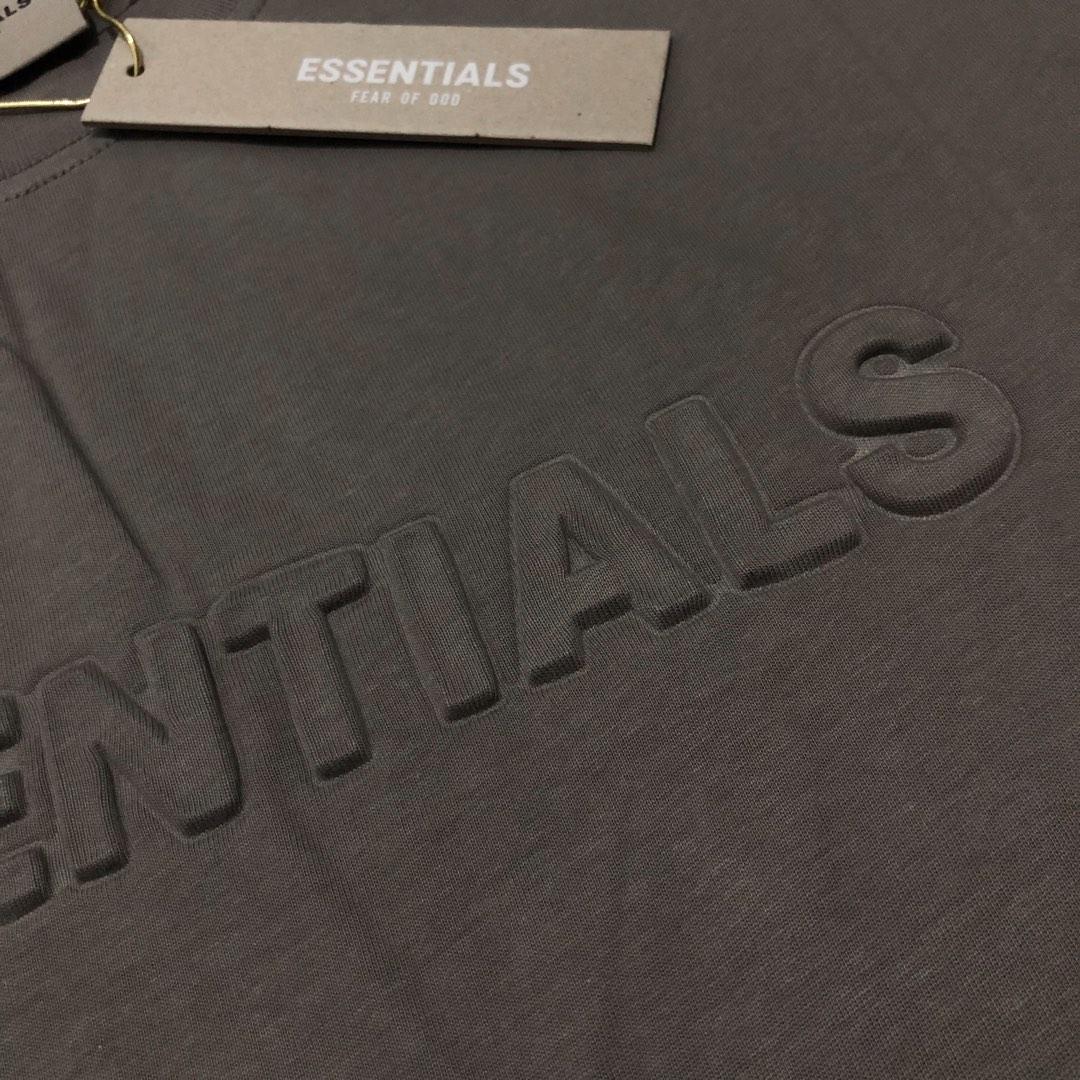 Fear of God Essentials Embossed (Gray colorway), Men's Fashion, Tops ...