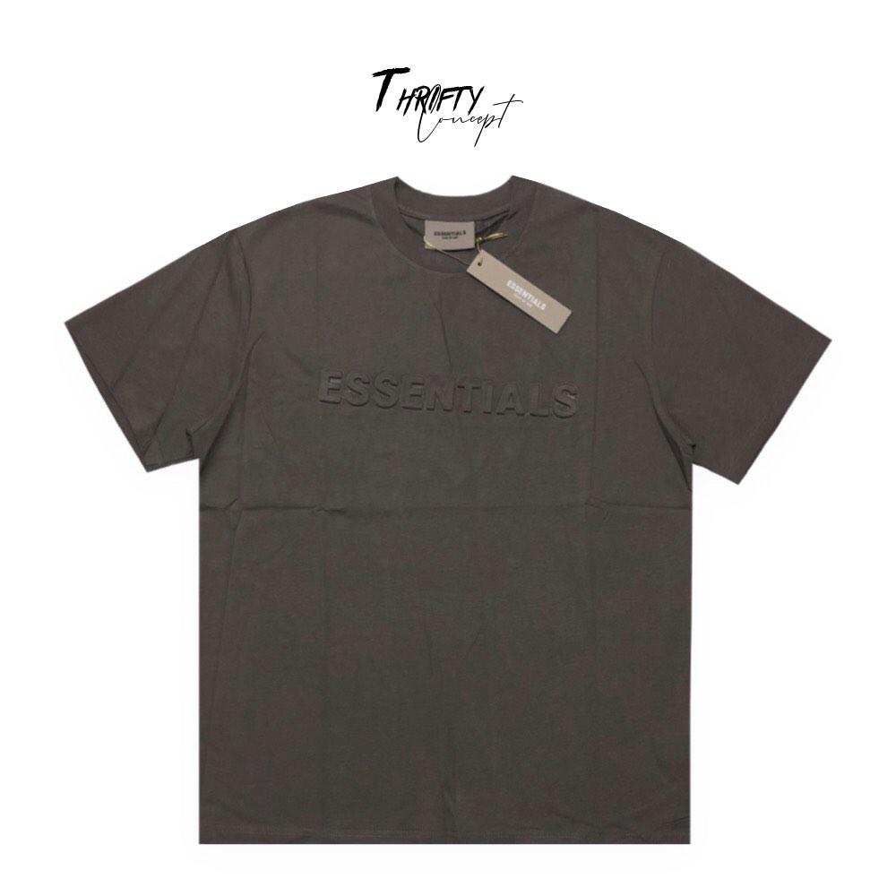 Fear of God Essentials Embossed (Gray colorway), Men's Fashion, Tops ...