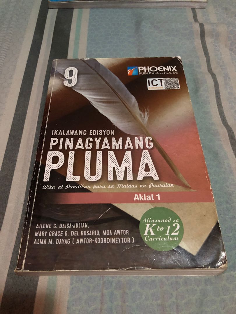 Filipino / Pluma grade 9 book (aklat 1), Hobbies & Toys, Books ...