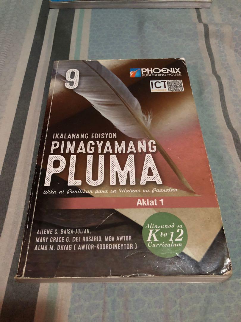 Filipino / Pluma grade 9 book (aklat 1), Hobbies & Toys, Books ...