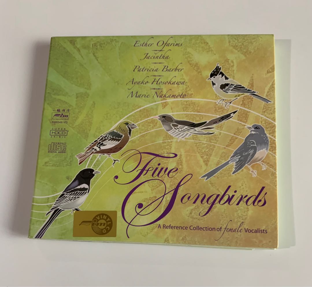 Fim Five Songbirds Super HDCD 24-Bit VINYL CD (黑膠紙盒裝), 興趣及遊戲, 音樂、樂器 ...