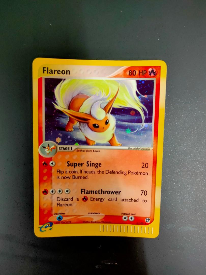Flareon Card - 5/100 Holo EX Sandstorm, Hobbies & Toys, Toys & Games on ...
