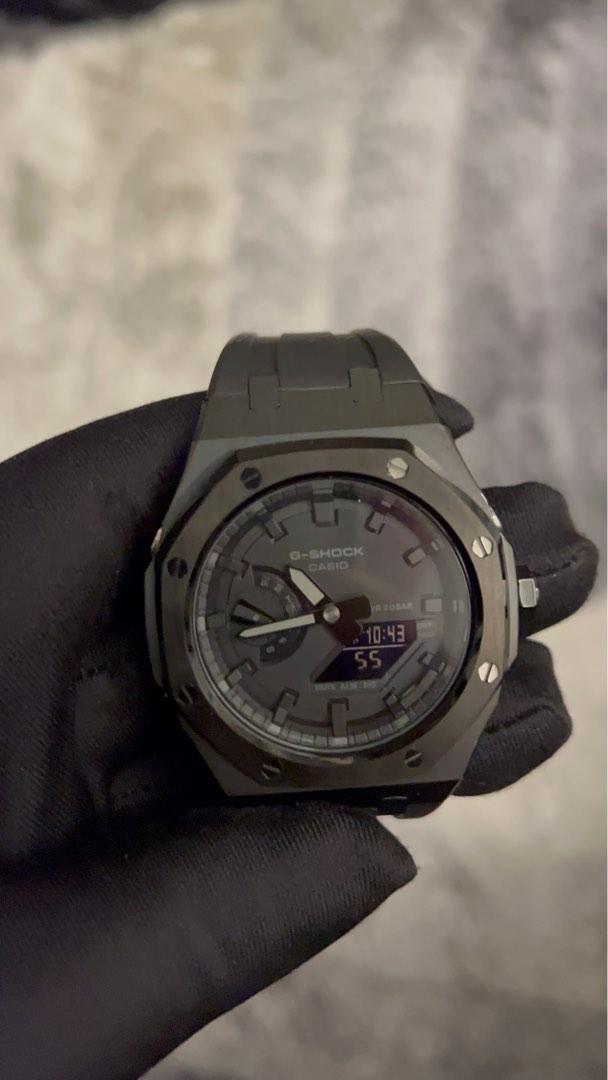 G- Shock Casioak full black custom ga2100 ga2110 ga-2100 ga-2110 ...