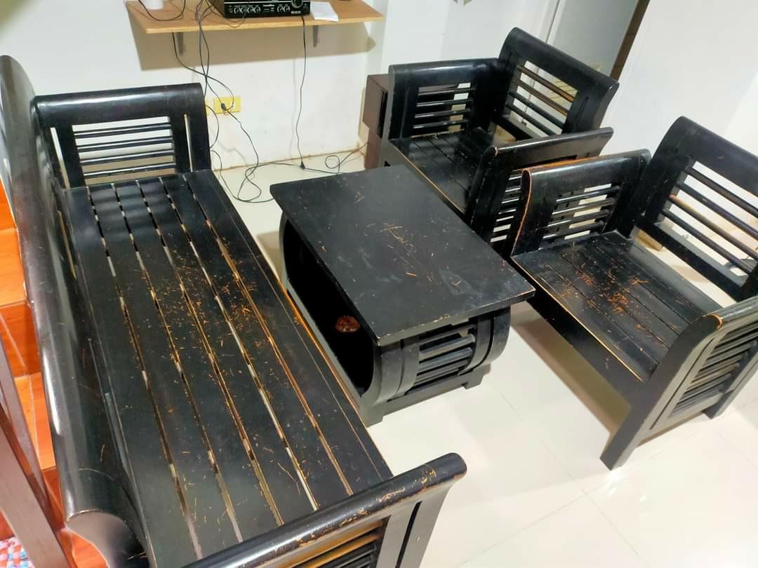 Gmelina wood Dinning table set, Furniture & Home Living, Furniture ...