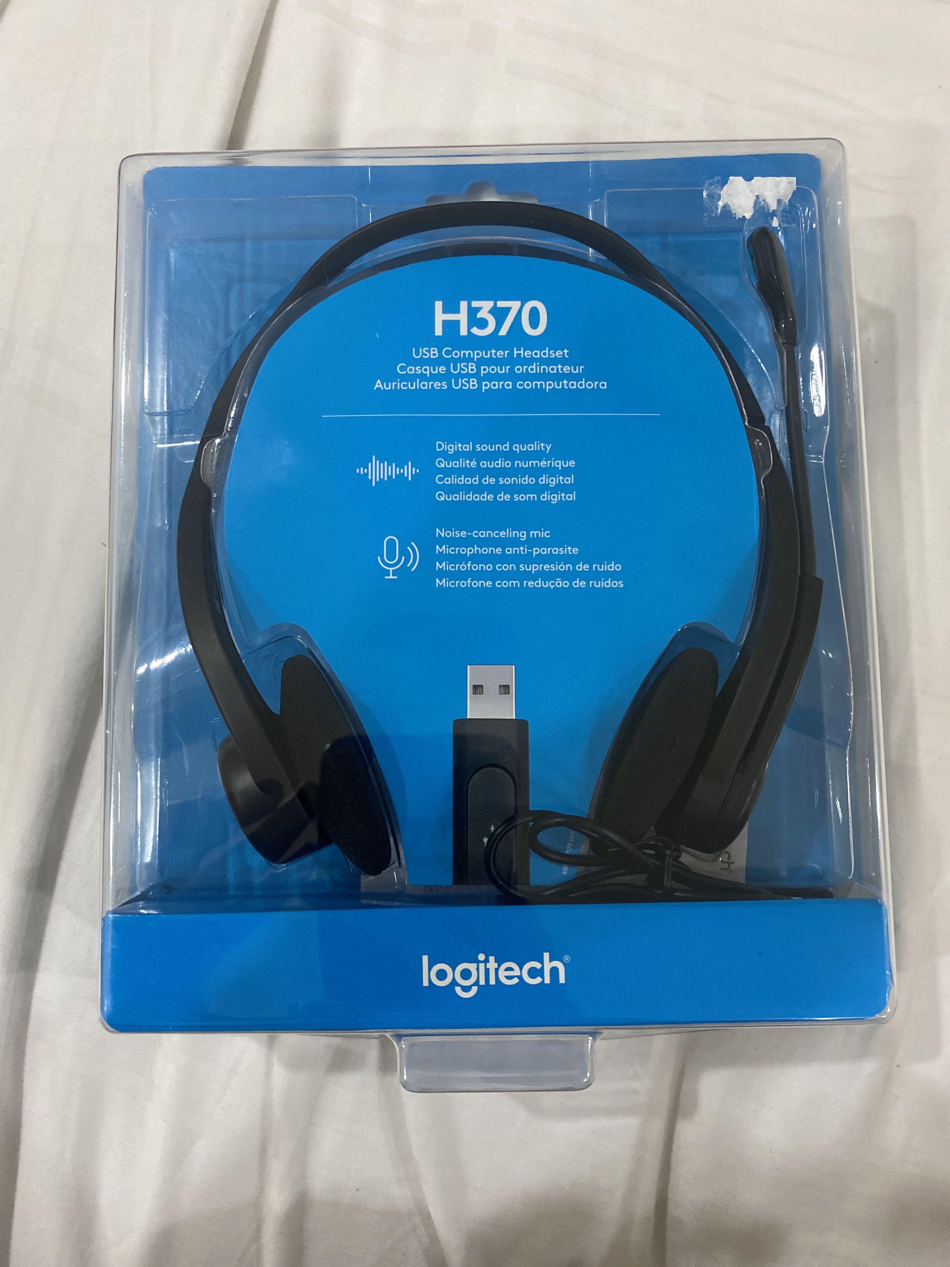 H370 Logitech Headset USB Computer, Audio, Headphones & Headsets on ...