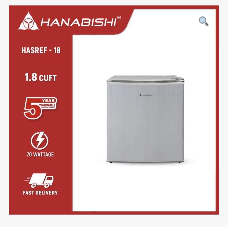 Hanabishi 1 Door Refrigerator 1.8 cu. Gray *sale*, TV & Home Appliances ...
