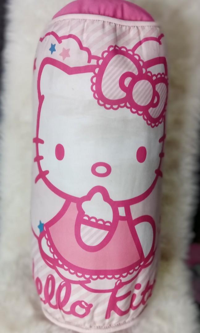Hello kitty bolster, Furniture & Home Living, Bedding & Towels on Carousell