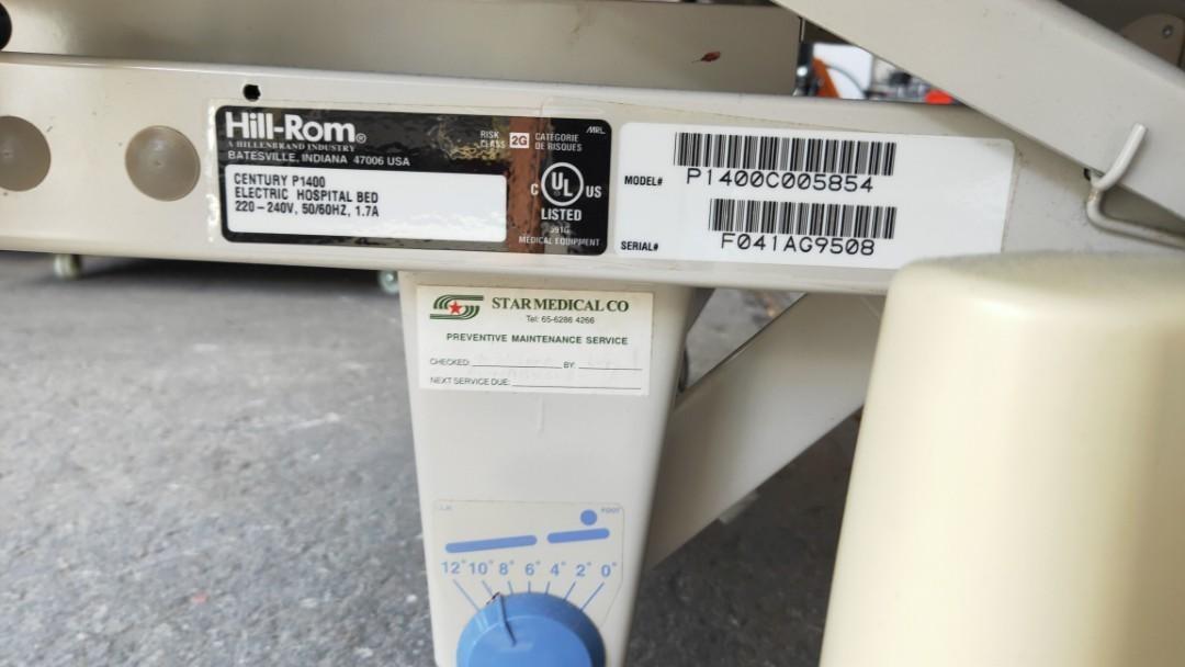 Hill-Rom Electric Hospital Bed With Mattress For Sale @ $400 Each ...