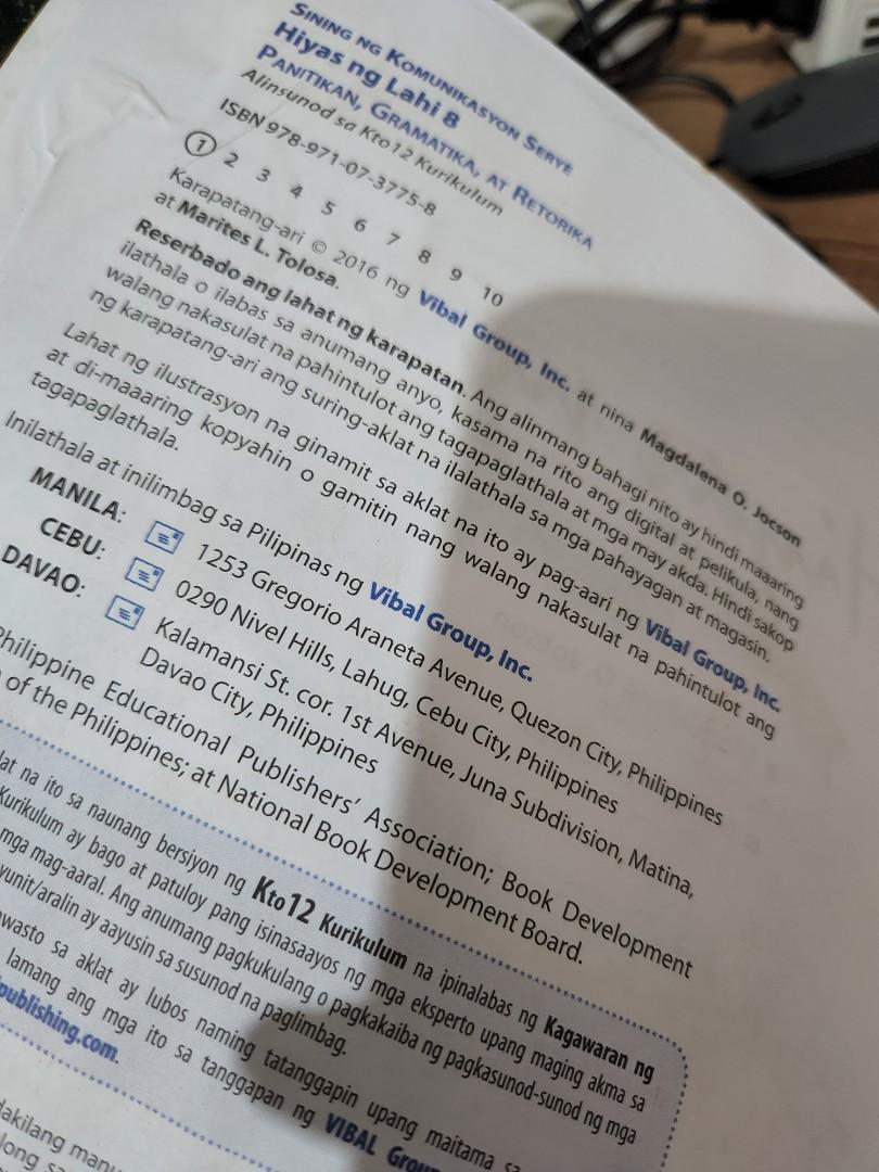 Hiyas ng lahi 8, Hobbies & Toys, Books & Magazines, Textbooks on Carousell