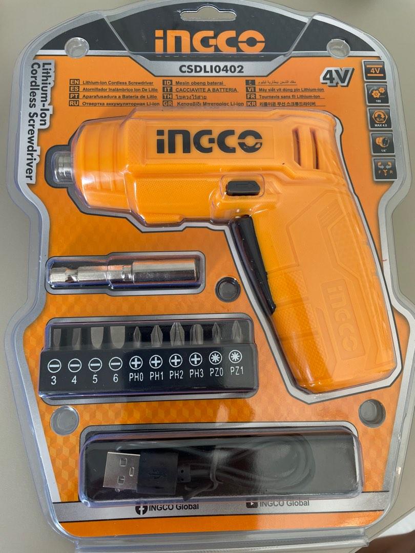 Ineco Lithium Ion Cordless Screwdriver (4V), Furniture & Home Living ...
