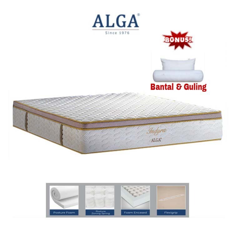 KASUR Alga Spring bed Indyra kasur untuk tulang (hanya kasur) FREE ...