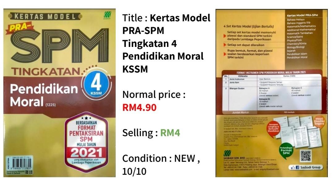 Kertas Model Pra Spm Tingkatan 4 Pendidikan Moral Kssm Hobbies And Toys