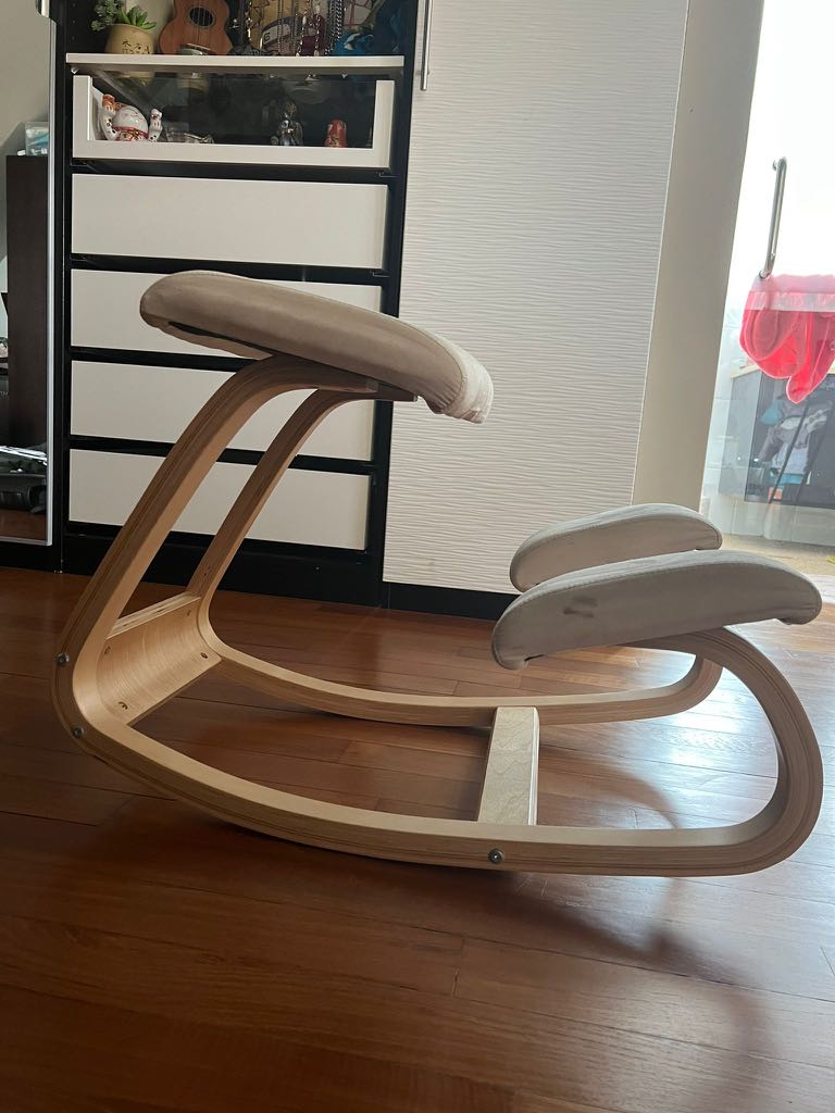 Kneeling chair ergonomic and balancing, Furniture & Home Living ...