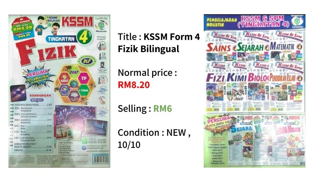 KSSM FORM 4 PHYSICS BILINGUAL SPM, Hobbies & Toys, Books & Magazines ...