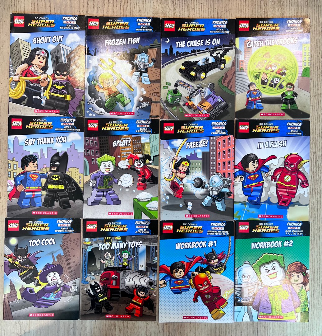 Lego & fly guy phonics books, 興趣及遊戲, 書本 & 文具, 小說 & 故事書 - Carousell