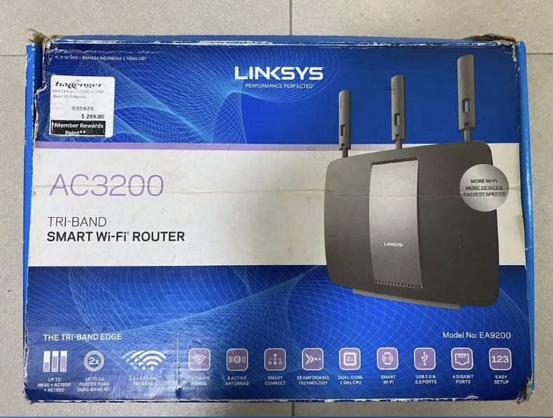 Linksys Wi-Fi Router (AC3200), Computers & Tech, Parts & Accessories ...