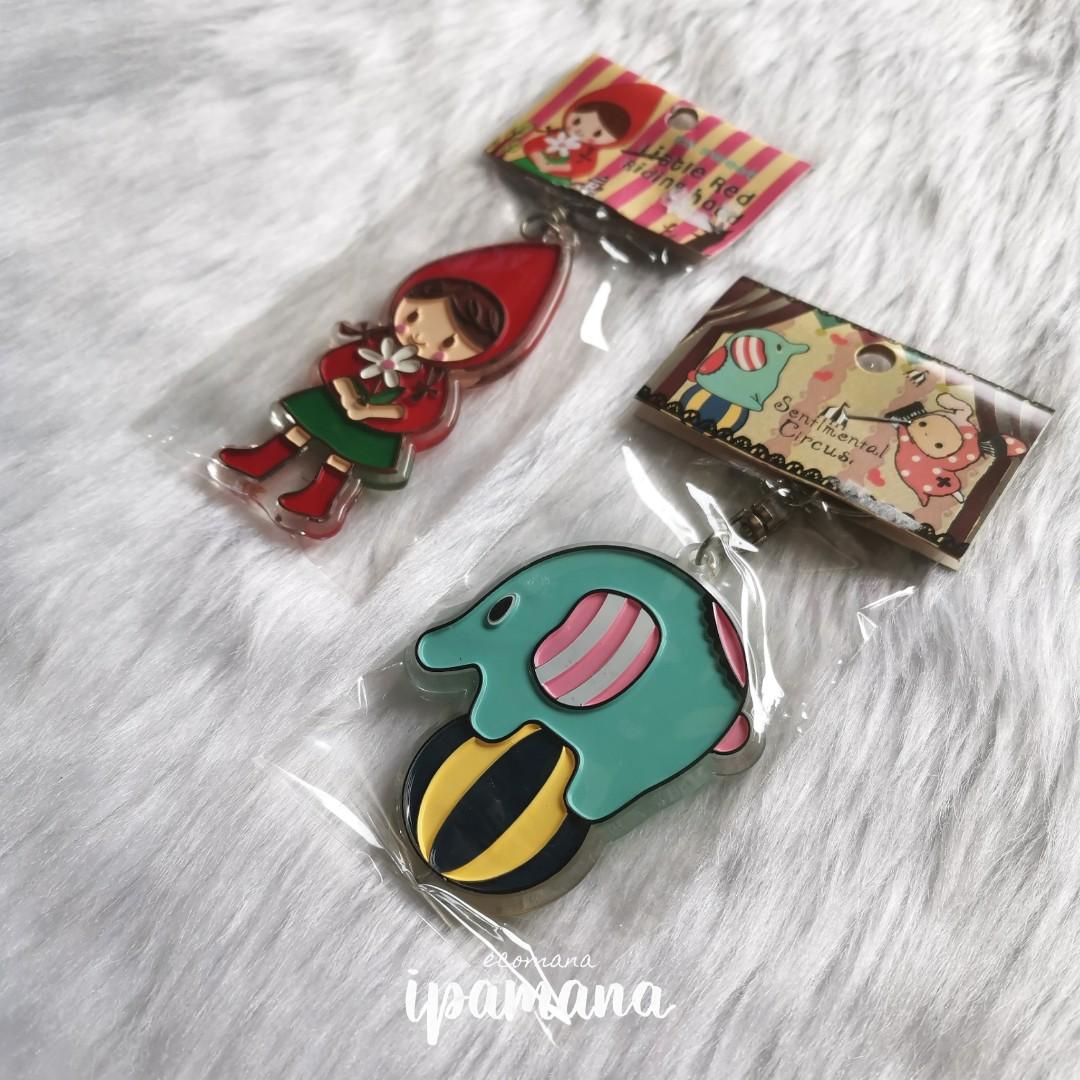 Little Red Riding Hood & Blue Elephant Keychain Accessories - SEALED ...