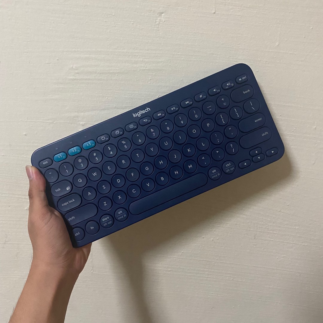 Logitech Blue Keyboard K380 Multi-Device (Bluetooth), Computers & Tech ...