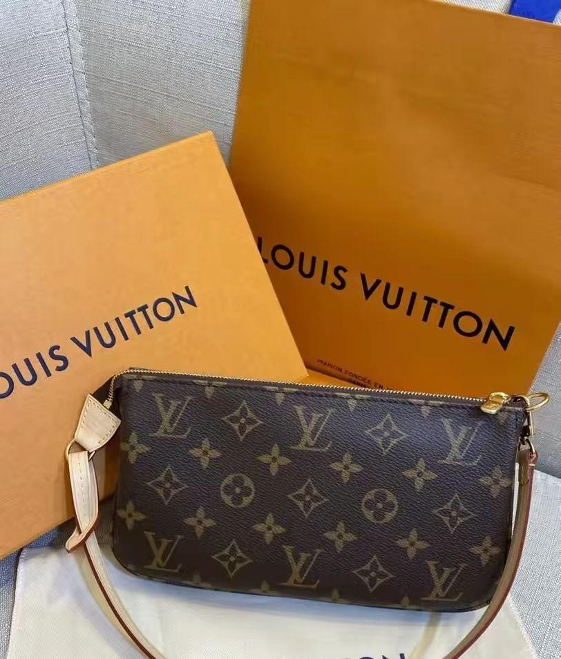 LOUIS VUITTON Canvas hand bill of lading shoulder bag, Women's Fashion ...