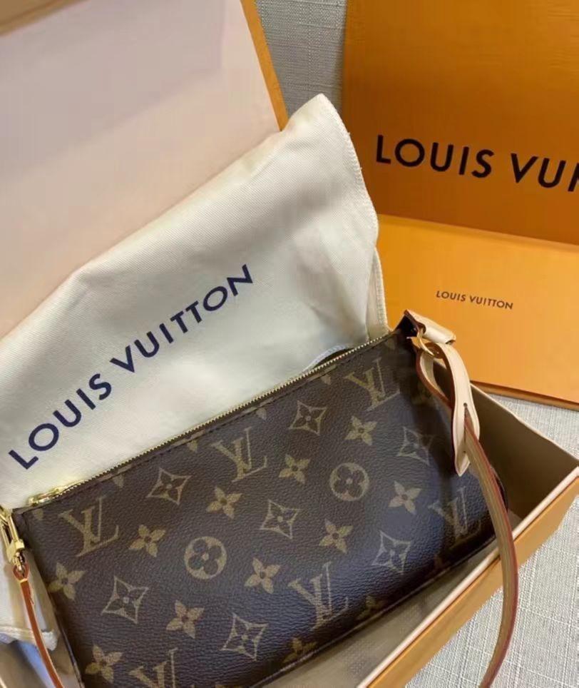 LOUIS VUITTON Canvas hand bill of lading shoulder bag, Women's Fashion ...