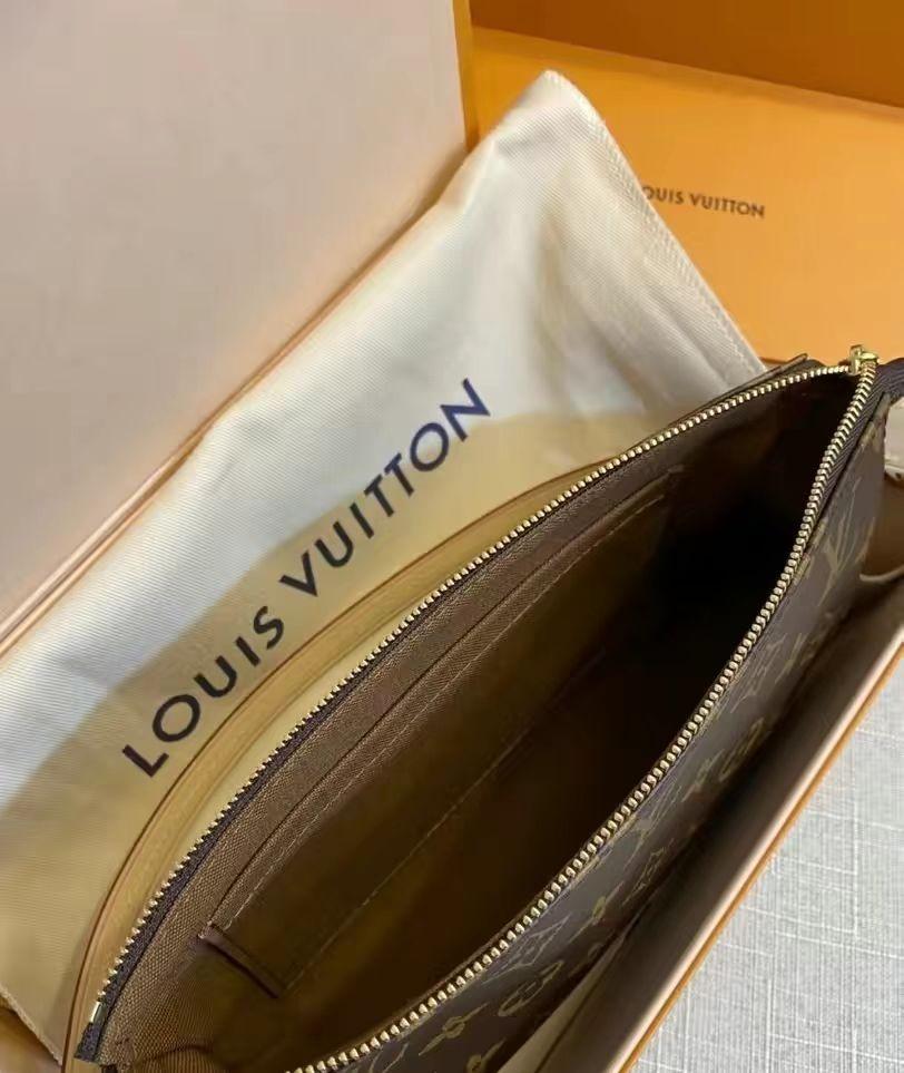 LOUIS VUITTON Canvas hand bill of lading shoulder bag, Women's Fashion ...