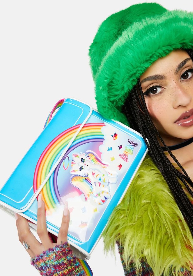 Loungefly x Lisa Frank Angel Kitty Crossbody Bag / Markie Reflection ...