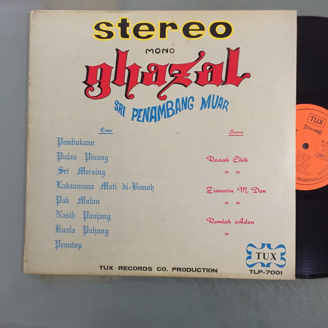 Lp - Sri Penambang Muar (Ghazal), Hobbies & Toys, Music & Media, Vinyls ...