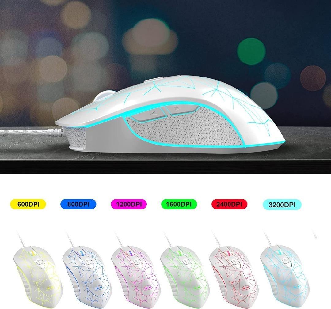 MageGee Gaming Keyboard and Mouse Combo, True RGB Backlit Membrane ...