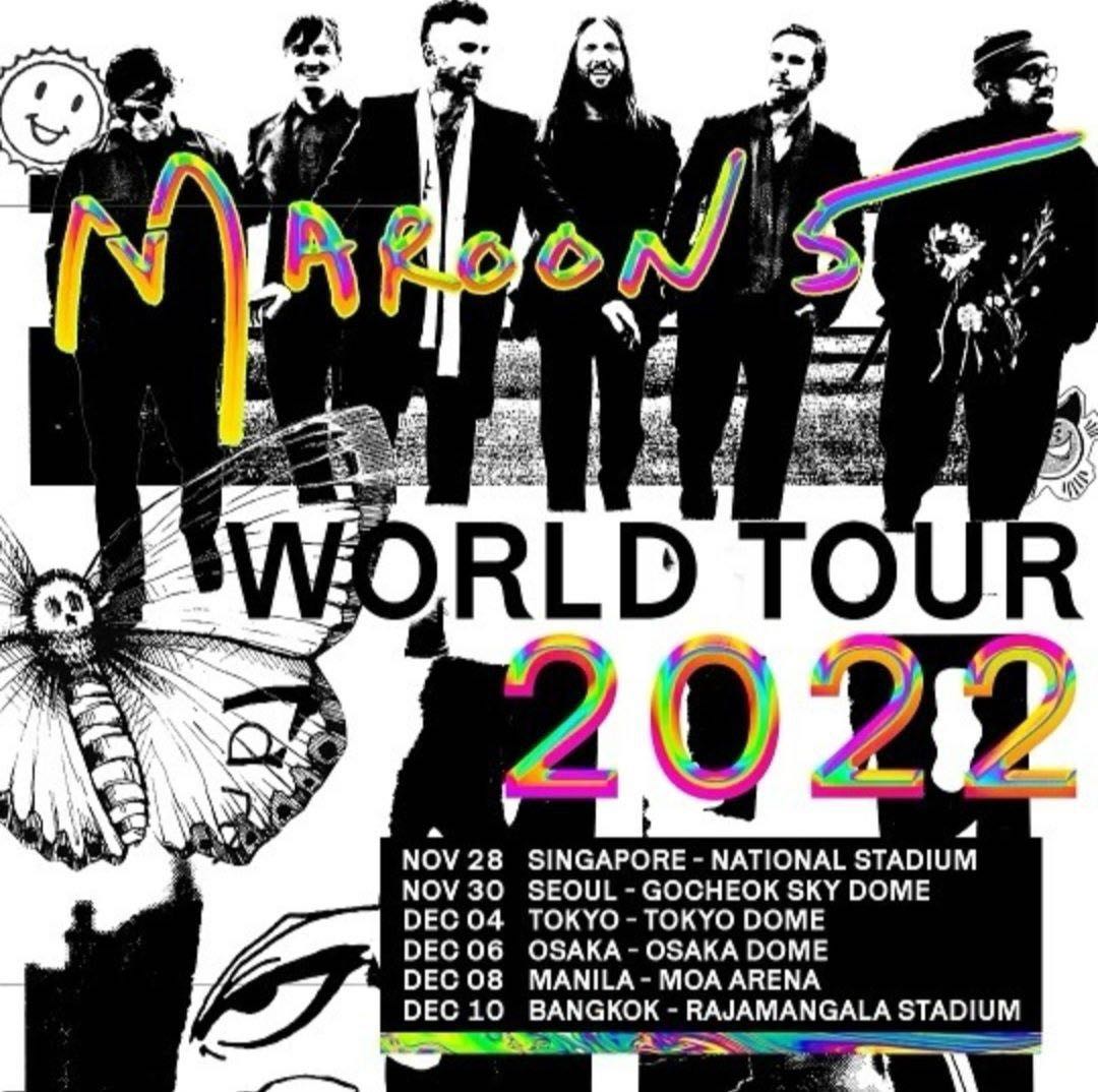 MAROON 5 CONCERT TICKET, Tickets & Vouchers, Event Tickets on Carousell