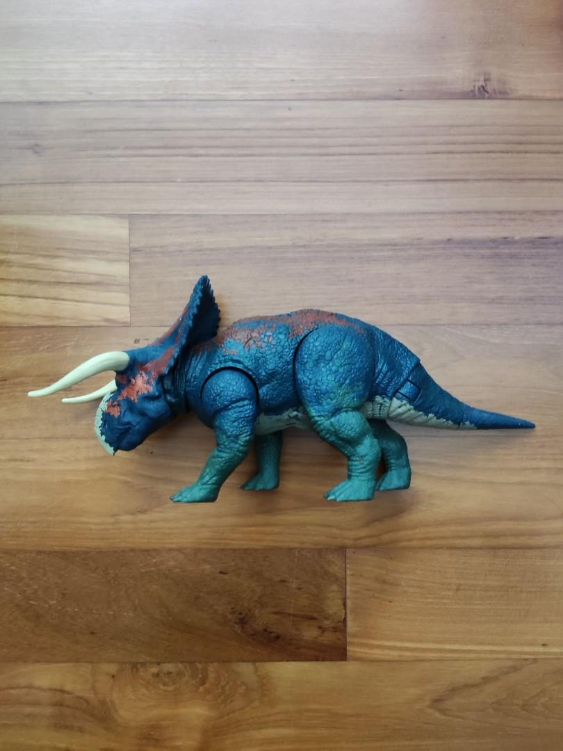 Mattel Jurassic World Dino Rivals Dual Attack Nasutoceratops, Hobbies ...