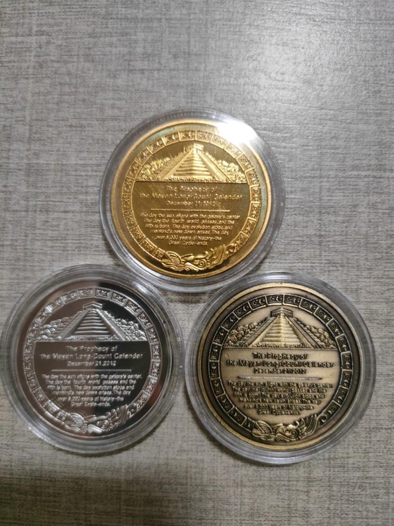 Maya Memorial coins -whole sets of gold,silver,bronze plated Coins (non ...