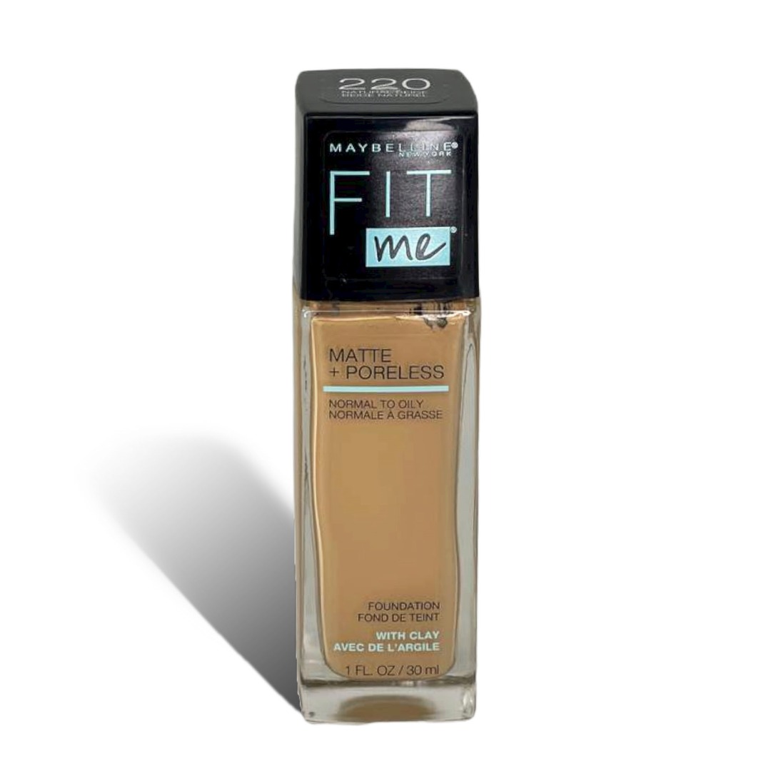 MAYBELLINE NEW YORK Fit Me! Matte + Poreless Foundation (220 Natural ...