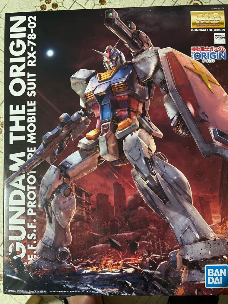 Mg Gundam the origin rx-78-02, 興趣及遊戲, 玩具 & 遊戲類 - Carousell
