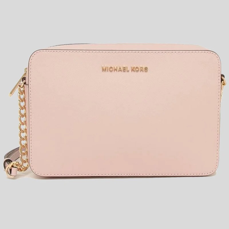 Michael Kors Jet Set Item Crossbody Bag Powder Blush, Women's Fashion ...