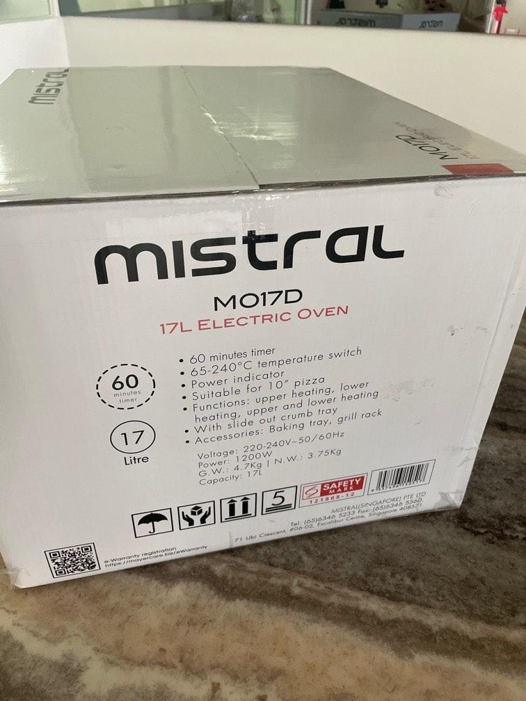 Mistral M017D 17L Electric Oven, TV & Home Appliances, Kitchen ...