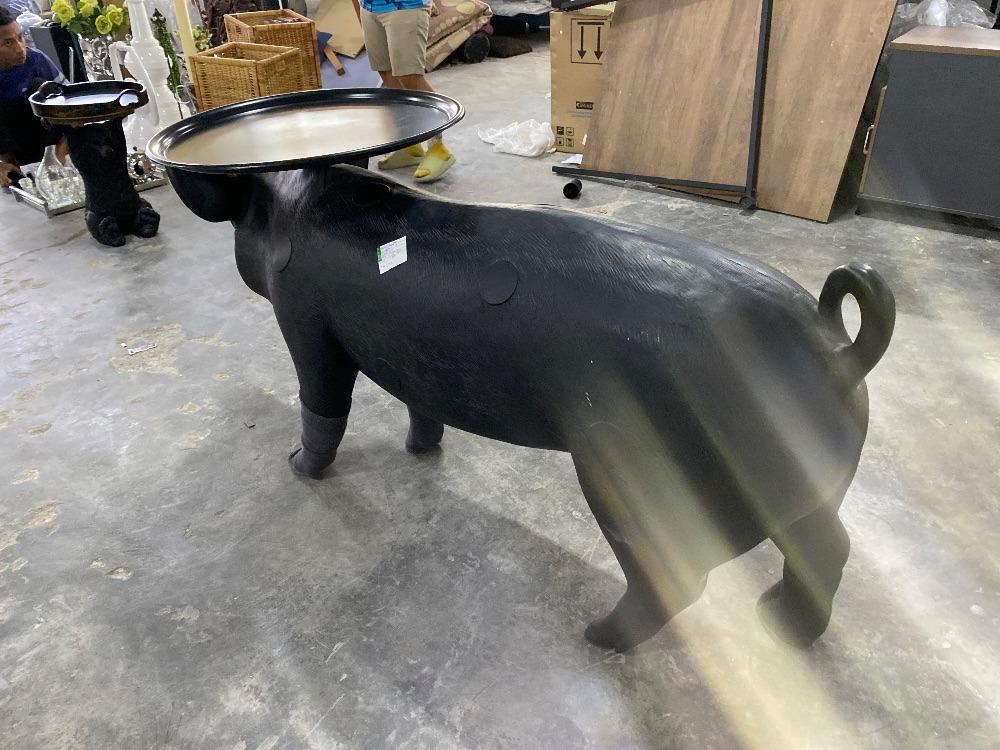 MOOOI Pig Table Black Colour / MOOOI Meja Khinzir Warna Hitam ...