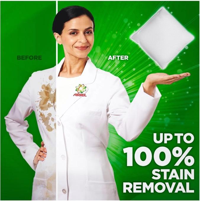 NEW! ARIEL NANO PODS, 100% Stain Removal, Fast Dissolving Sachets x 5 ...