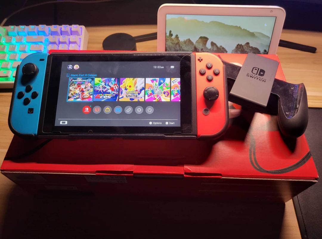 Nintendo Switch v2 Bundle (With 5 Games, Case, Carrying Case, etc ...
