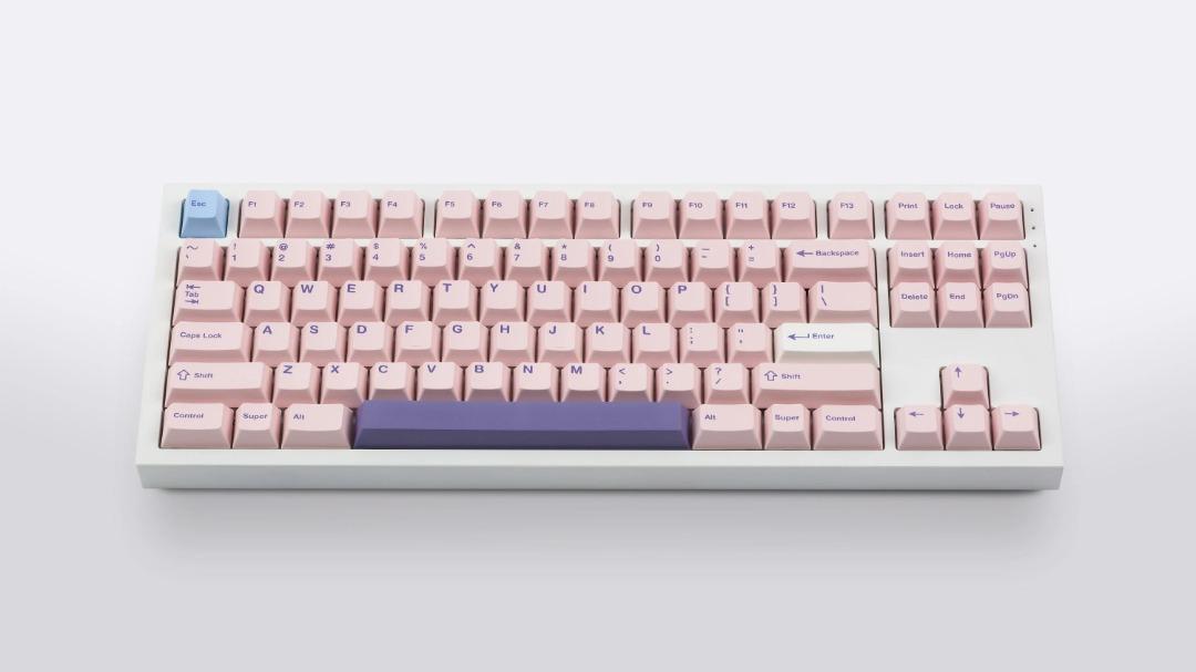 Novelkeys Cherry Blossom Pink Purple PBT Dyesub Keycaps Custom ...