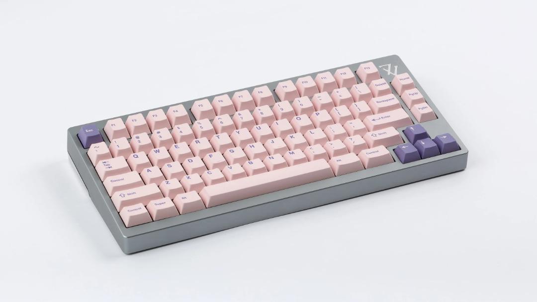 Novelkeys Cherry Blossom Pink Purple PBT Dyesub Keycaps Custom ...