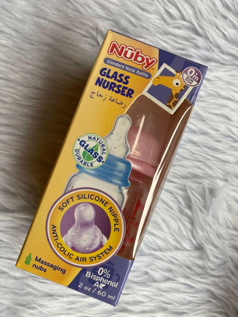 Nuby Glass Nurser for Newborn | 60 ML, Babies & Kids, Nursing & Feeding ...